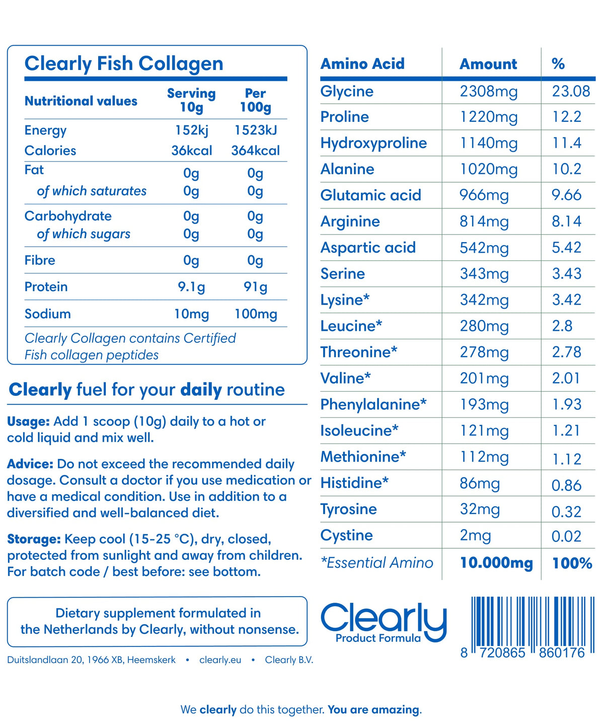 Fish Collagen Peptides – Hydrolyzed Collagen for Skin, Hair & Nails ...
